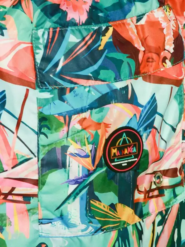 MAUNA KEA Tropical-print Swim Shorts