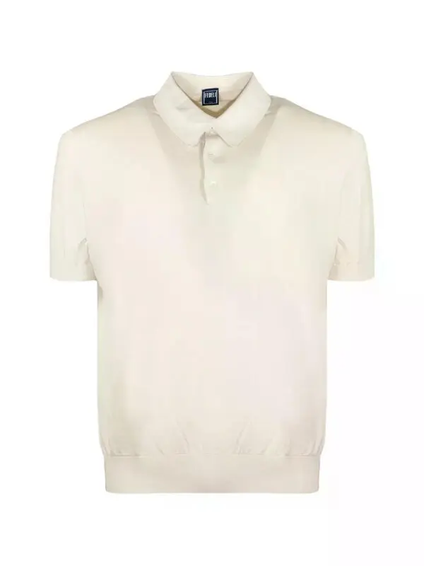 Fedeli Short-sleeve Polo Shirt - Neutrals