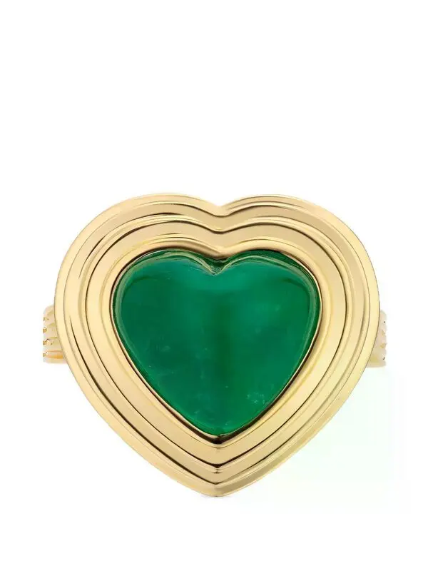 Goshwara G-one Heart-cut Emerald Ring - Gold