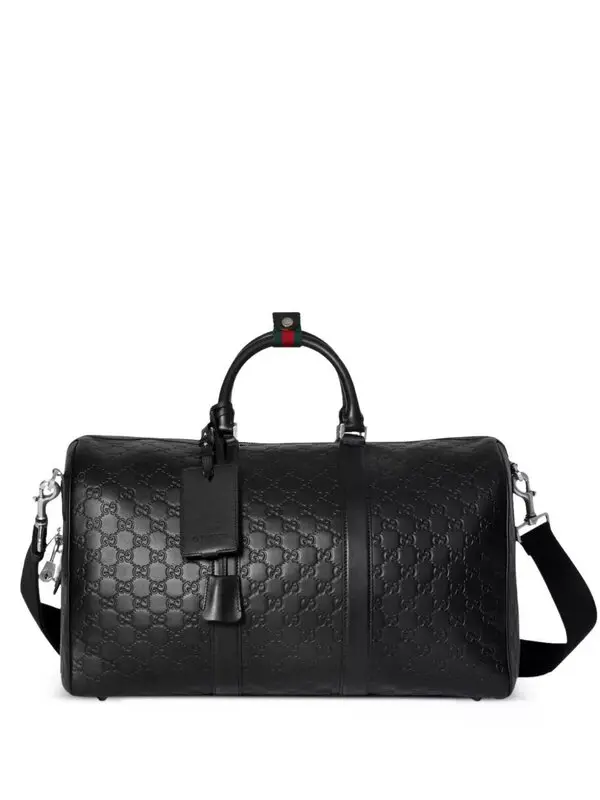 Gucci Gg Emblem Duffle Bag - Black