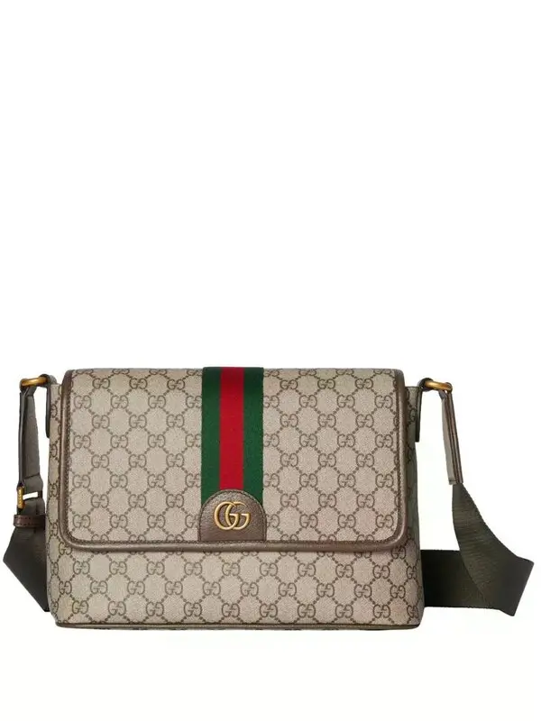 Gucci Ophidia Gg Supreme Shoulder Bag - Neutrals