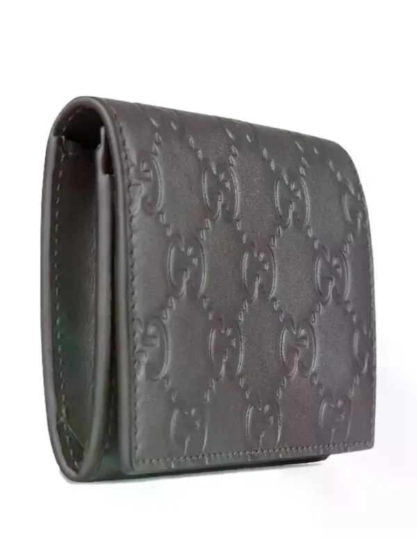 Gucci Gg Emblem Embossed Wallet - Grey