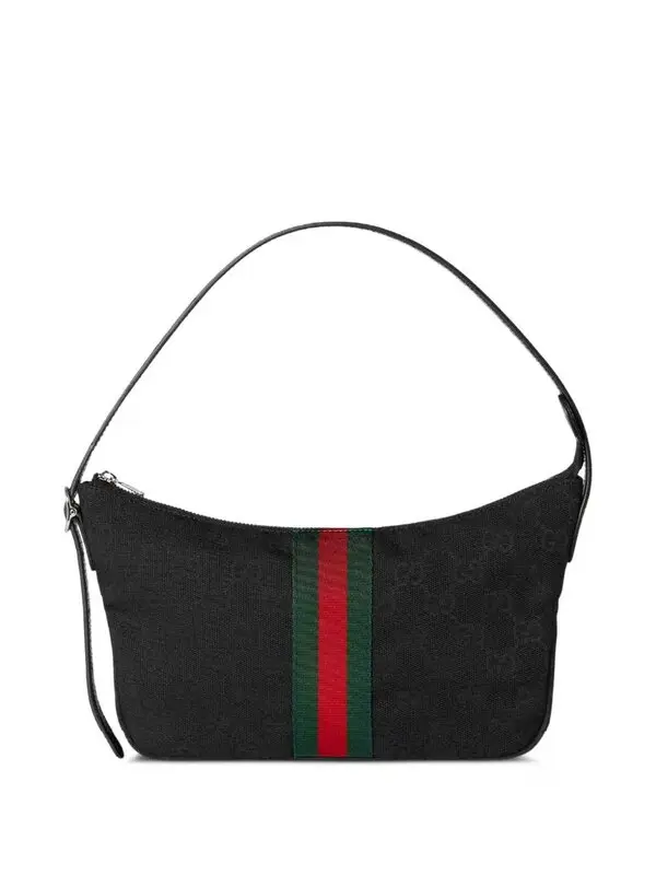 Gucci Lunetta Gg Canvas Small Bag - Black
