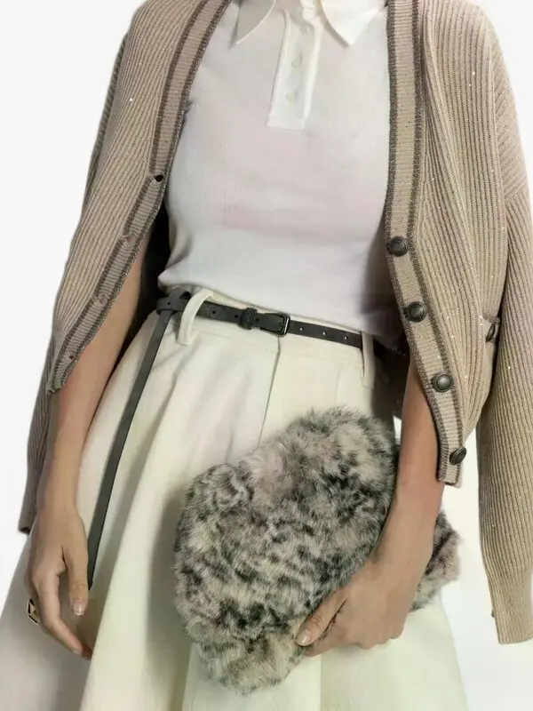 Brunello Cucinelli Sequin-embellished Ribbed Cardigan