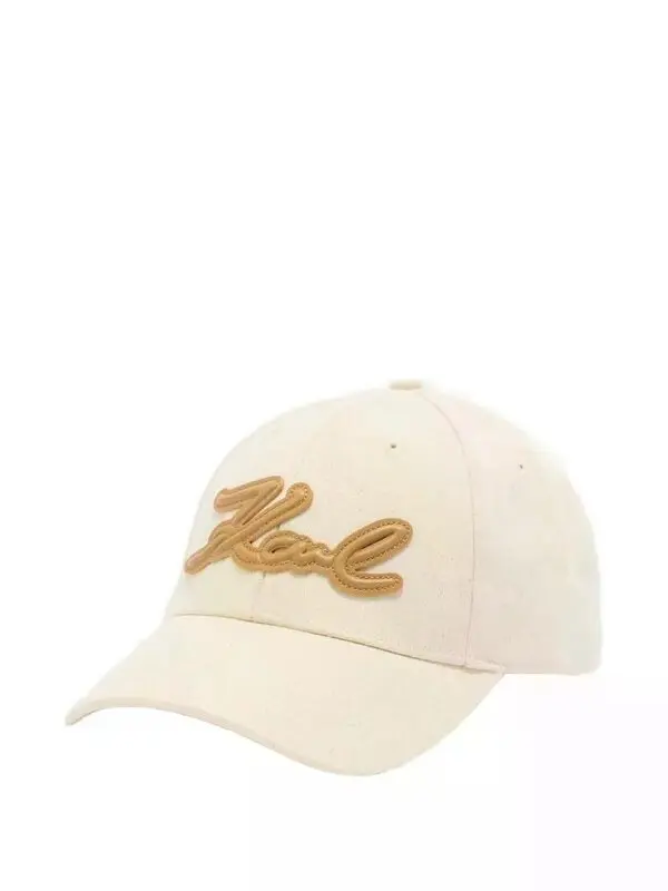 Karl Lagerfeld Logo Baseball Cap - Neutrals