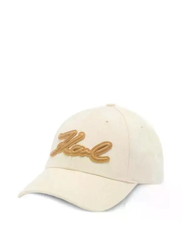 Karl Lagerfeld Logo Baseball Cap - Neutrals