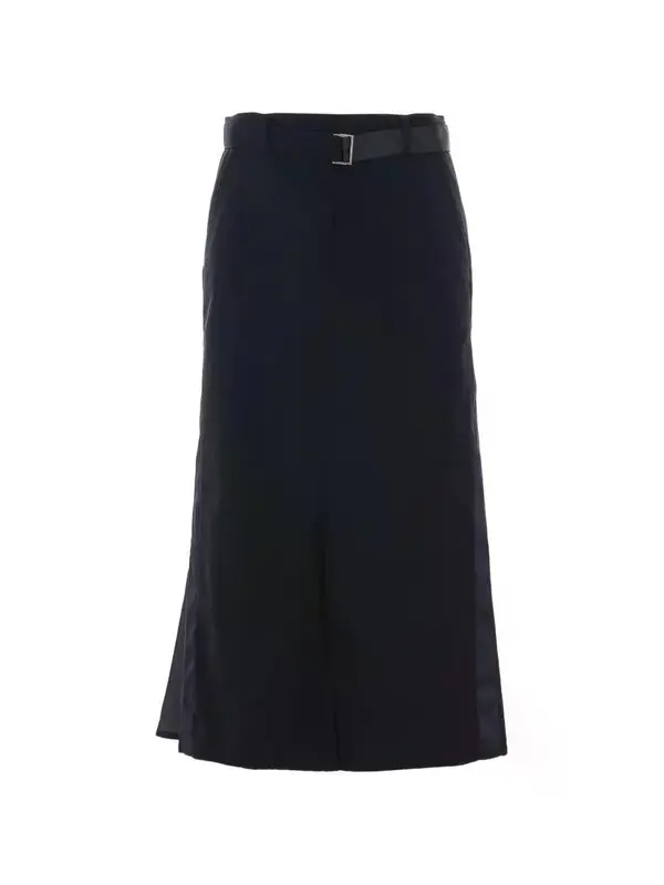 Sacai Pleated Skirt With Belt - Blue