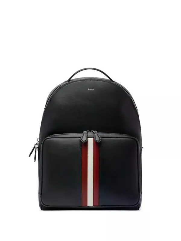 Bally Mythos Stripe-detail Backpack - Black
