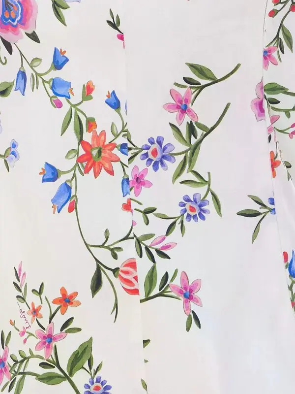 Liu Jo Floral Print Strapless Top