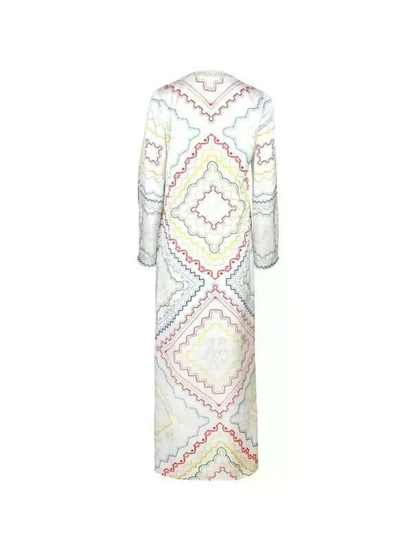 MARY KATRANTZOU Collins Geometric-print Kaftan Dress