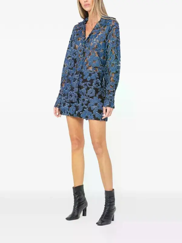 JBQ Beckett Floral-pattern Lace Skirt