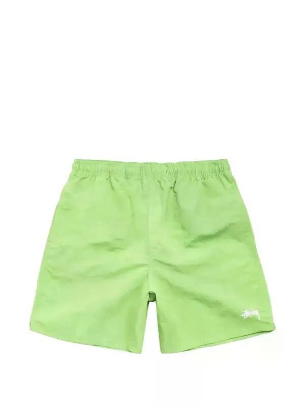 StÜssy Logo-print Swim Shorts - Green