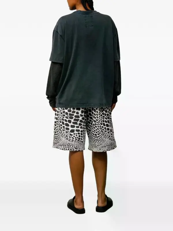 StÜssy Giraffe Print Twill Shorts
