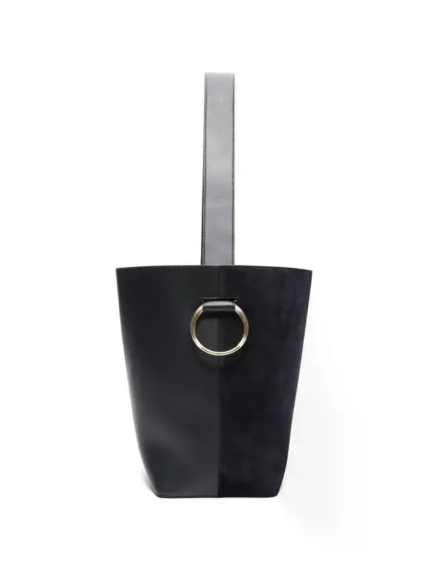 Victoria Beckham Ring-detail Bucket Bag - Blue