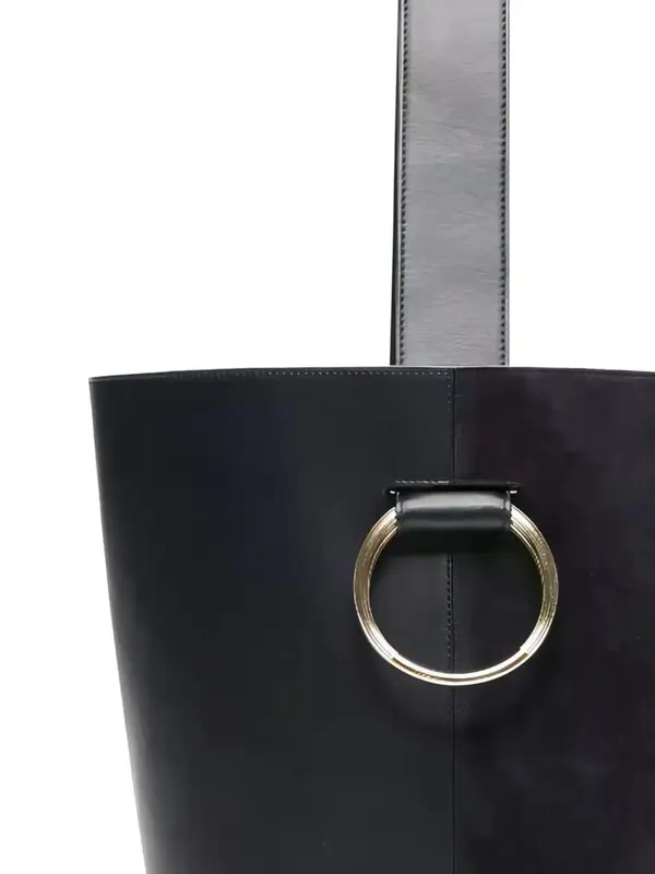Victoria Beckham Ring-detail Bucket Bag - Blue