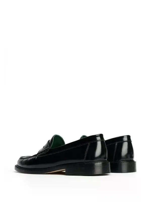 VINNY'S Yardee Moccasin Loafers - Black