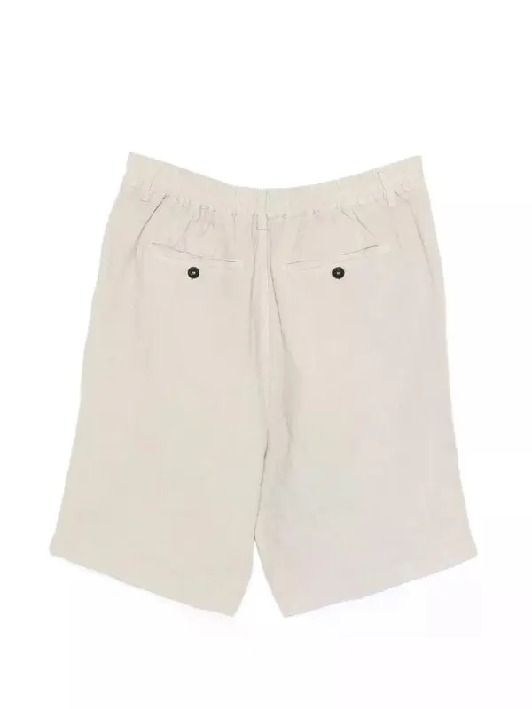 MC2 SAINT BARTH Linen Bermuda Shorts - Neutrals