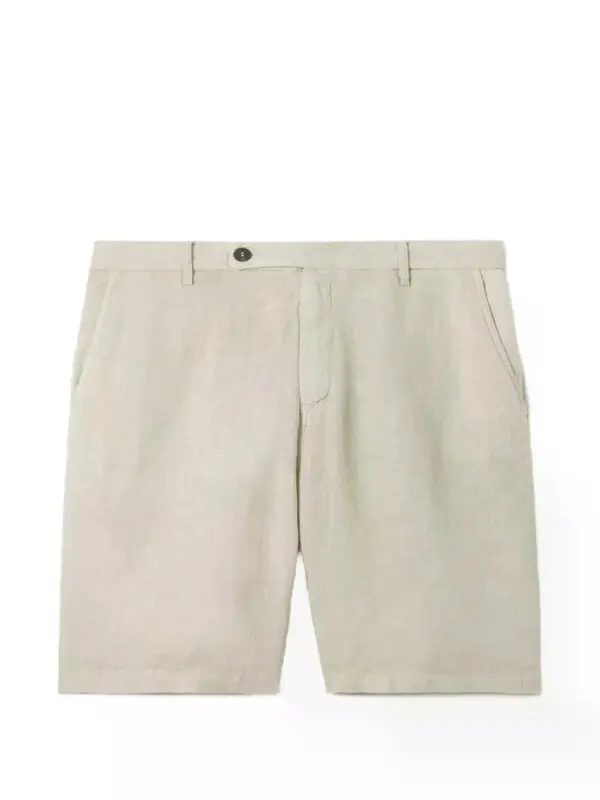 MC2 SAINT BARTH Linen Bermuda Shorts - Neutrals