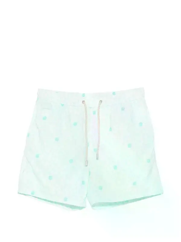 MC2 SAINT BARTH Floral-print Swim Shorts - Green