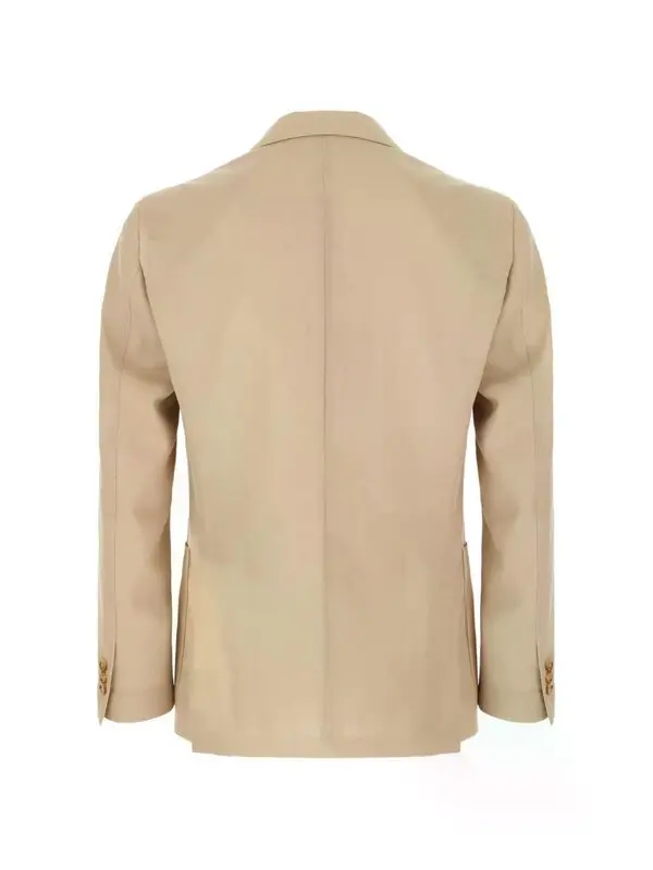 LARDINI Flower-pin Single-breasted Jacket - Neutrals