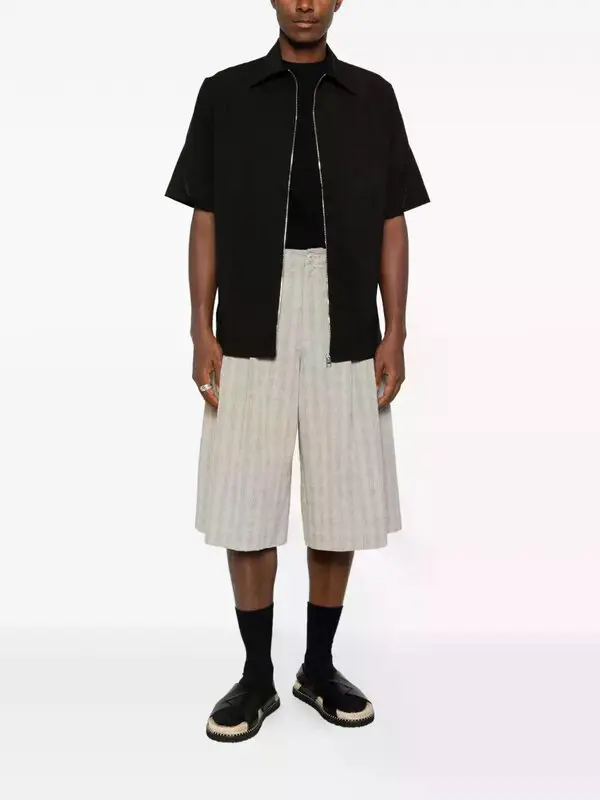 Givenchy Zip-up Short-sleeve Shirt