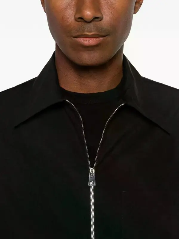 Givenchy Zip-up Short-sleeve Shirt