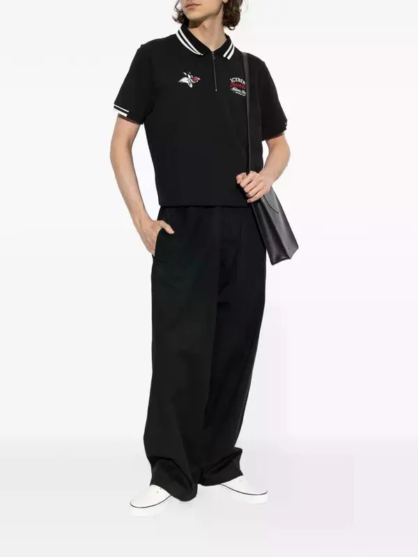 Iceberg Embroidered Tipped Polo Shirt