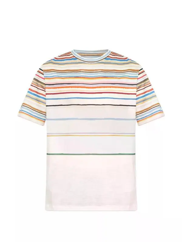 Paul Smith Stripe-pattern T-shirt - White
