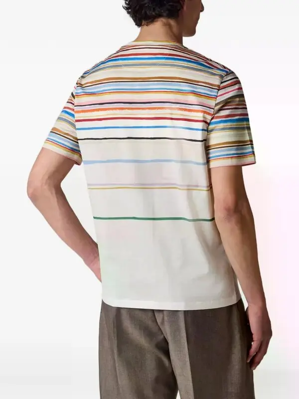 Paul Smith Stripe-pattern T-shirt - White