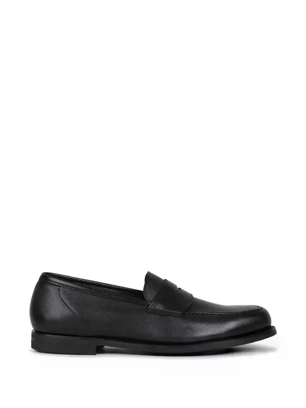 Crockett & Jones Harvard Pebbled Leather Loafers
