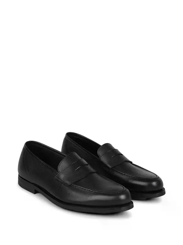 Crockett & Jones Harvard Pebbled Leather Loafers