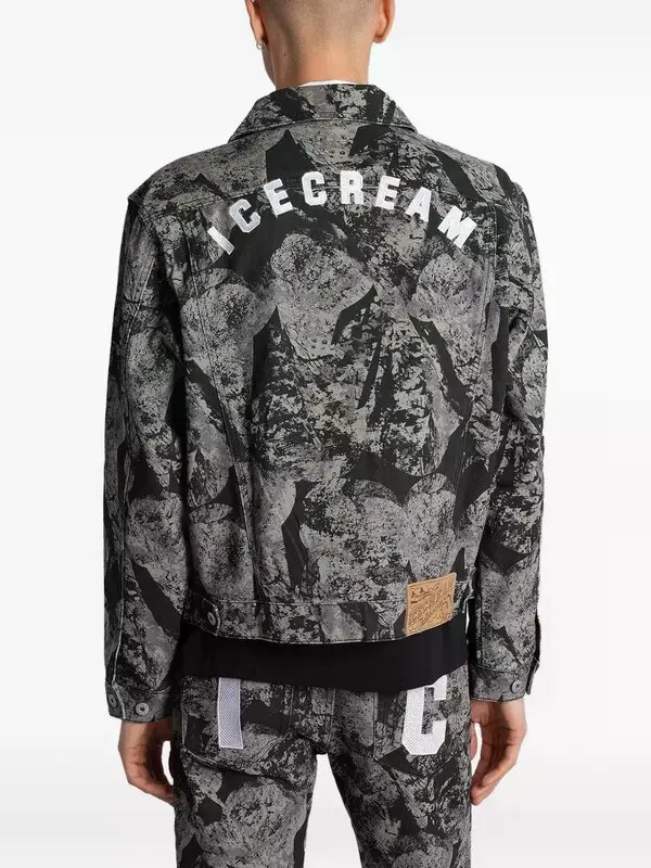 ICECREAM Abstract-print Denim Jacket