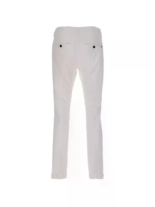 DONDUP Pressed-crease Turn-up Trousers