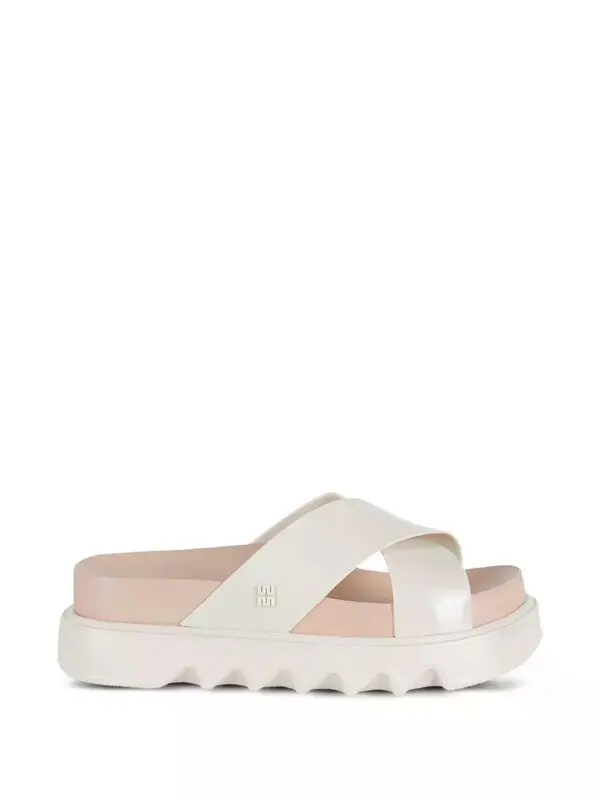 Melissa Crossover-strap Platform Sandals - Neutrals