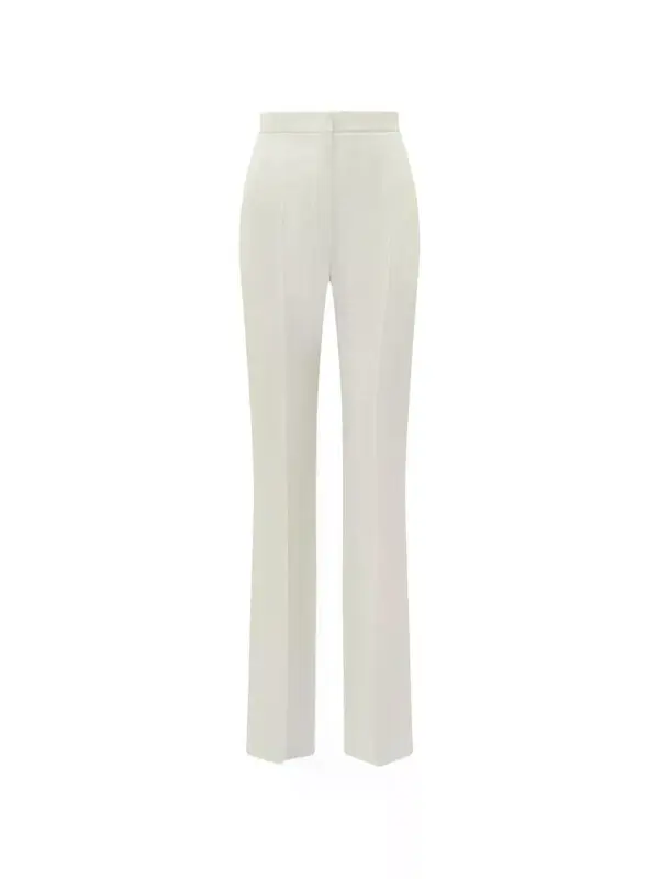 Max Mara Satin-stripe Pressed-crease Trousers - Neutrals