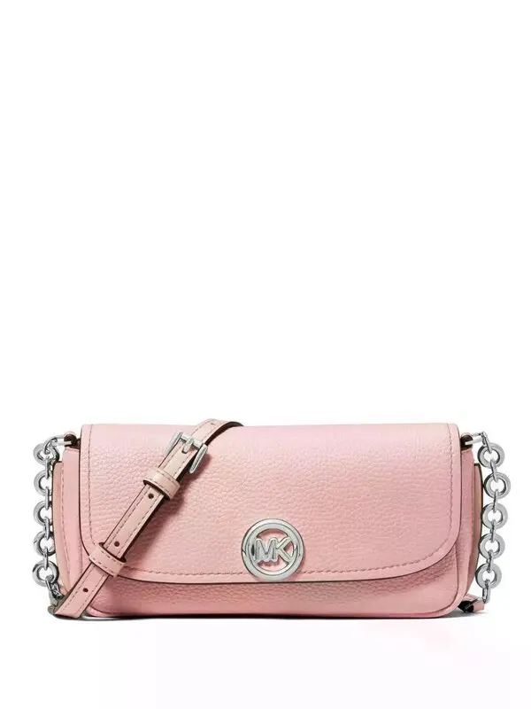 Michael Kors Pebbled-leather Chain-link Shoulder Bag