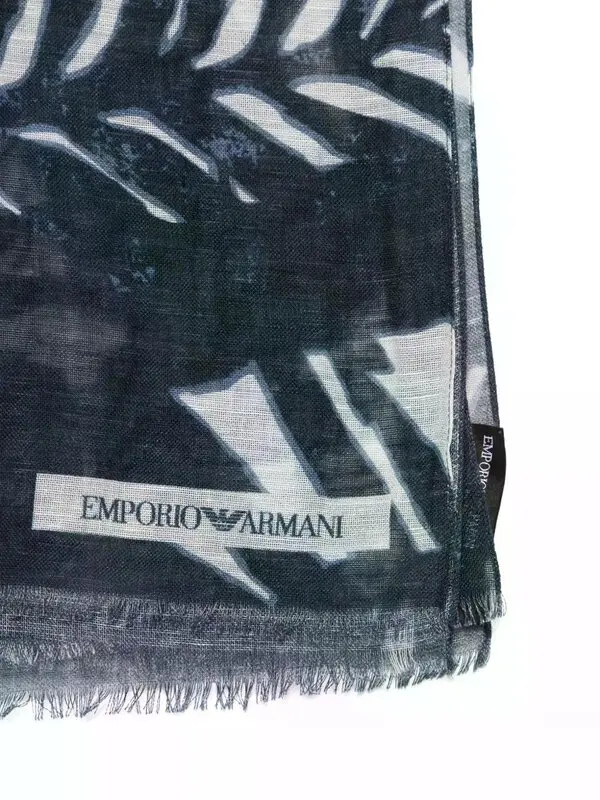 Emporio Armani Leaf-print Scarf