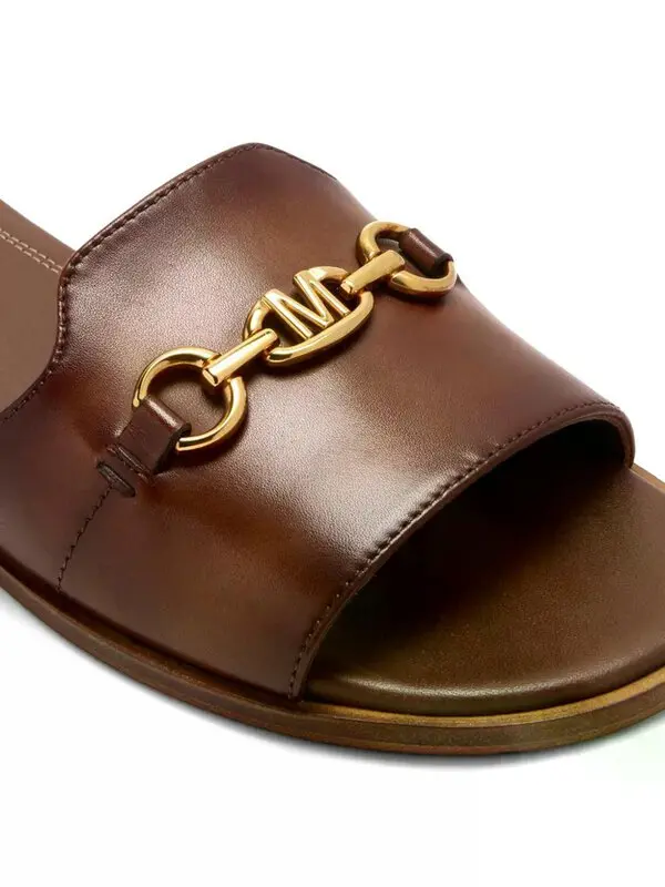 Magnanni Horsebit Leather Flat Sandals