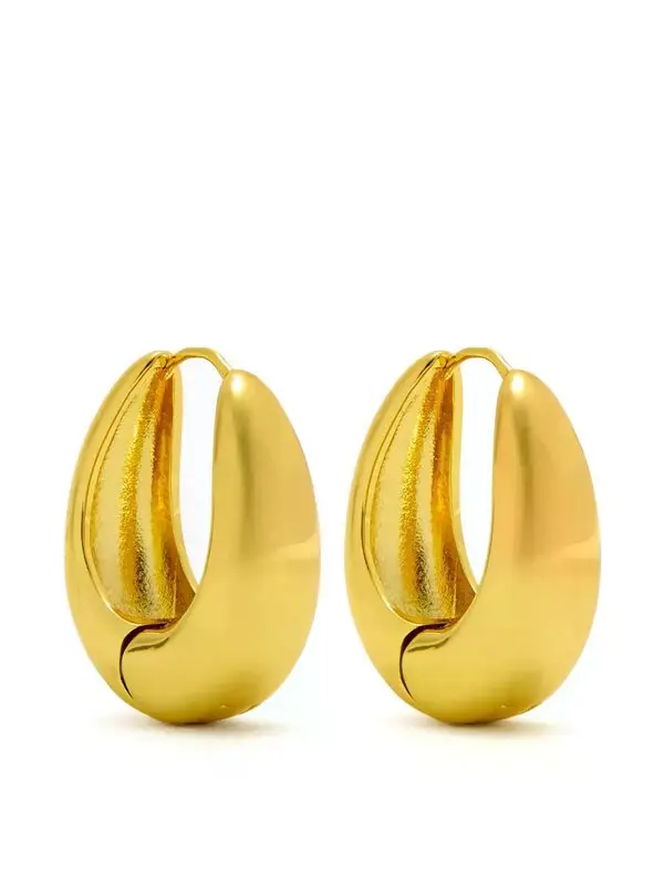 Anni Lu Curve Hoop Earrings - Gold