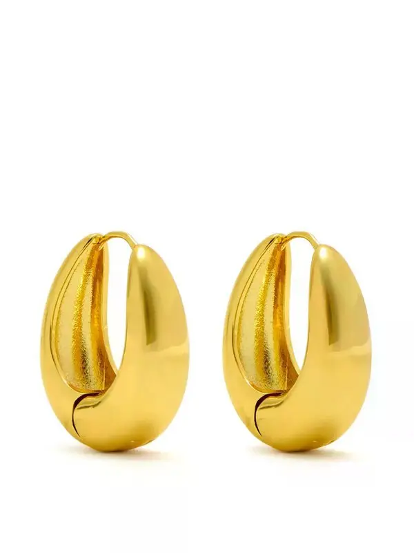 Anni Lu Curve Hoop Earrings - Gold