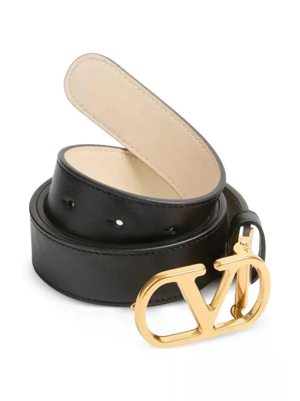 Valentino Garavani Vlogo Signature Reversible Belt - Neutrals