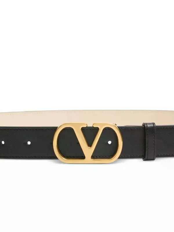 Valentino Garavani Vlogo Signature Reversible Belt - Neutrals