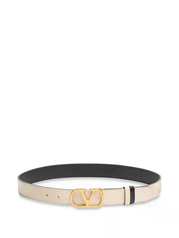 Valentino Garavani Vlogo Signature Reversible Belt - Neutrals