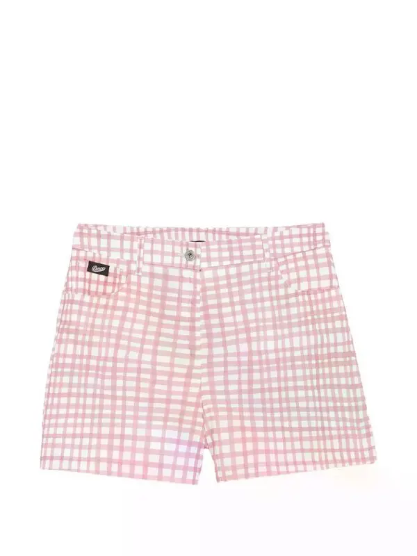 PENCE 1979 Luna Vichy-pattern Shorts - Pink