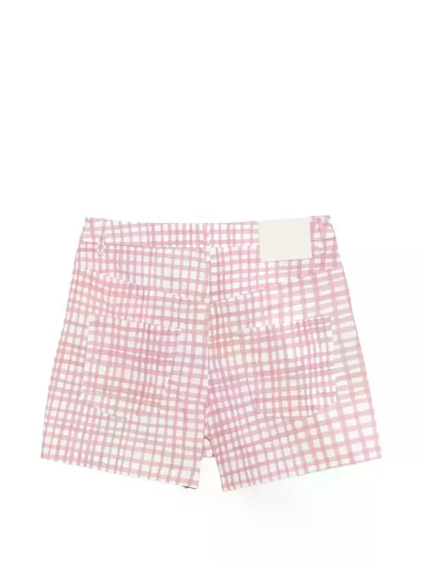 PENCE 1979 Luna Vichy-pattern Shorts - Pink