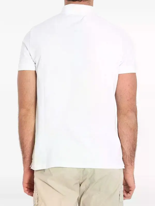 Stone Island Logo-patch Polo Shirt - White