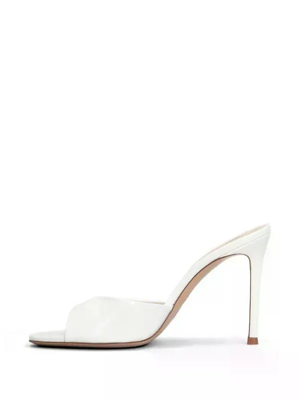 Roberto Festa Ramas Leather Heeled Sandals - White