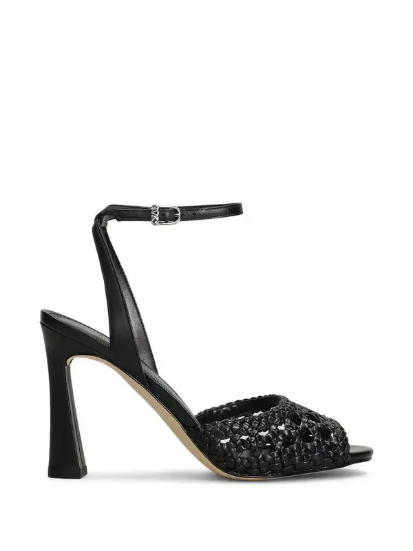 Michael Kors Rosie Woven Heeled Sandals - Black