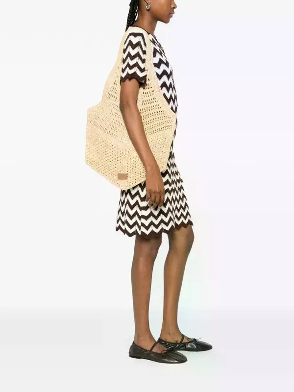 Maje Crocheted Shoulder Bag
