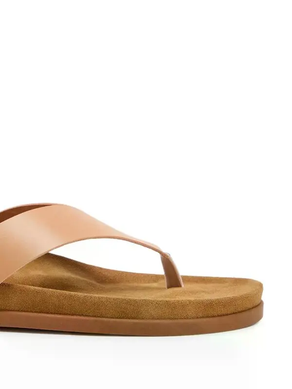 ANCIENT GREEK SANDALS Charys Leather Thong Sandals - Neutrals